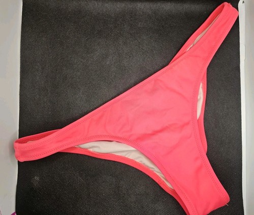 Victoria Secret Large S Itsy Bikini Bottom Cheeky Ruched Back Orange ...