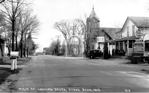 Main Street View Stone Bank Wisconsin WI - 8.5x11 Print | eBay