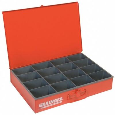 Durham Mfg 113-17-S1158 Steel, 16 Compartments, 12 1/2 In D X 3 1/8 In ...