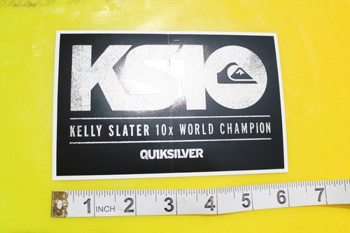 QUICKSILVER Kelly Slater 10-Year Champion Hawaii Surfing Decal STICKER ...