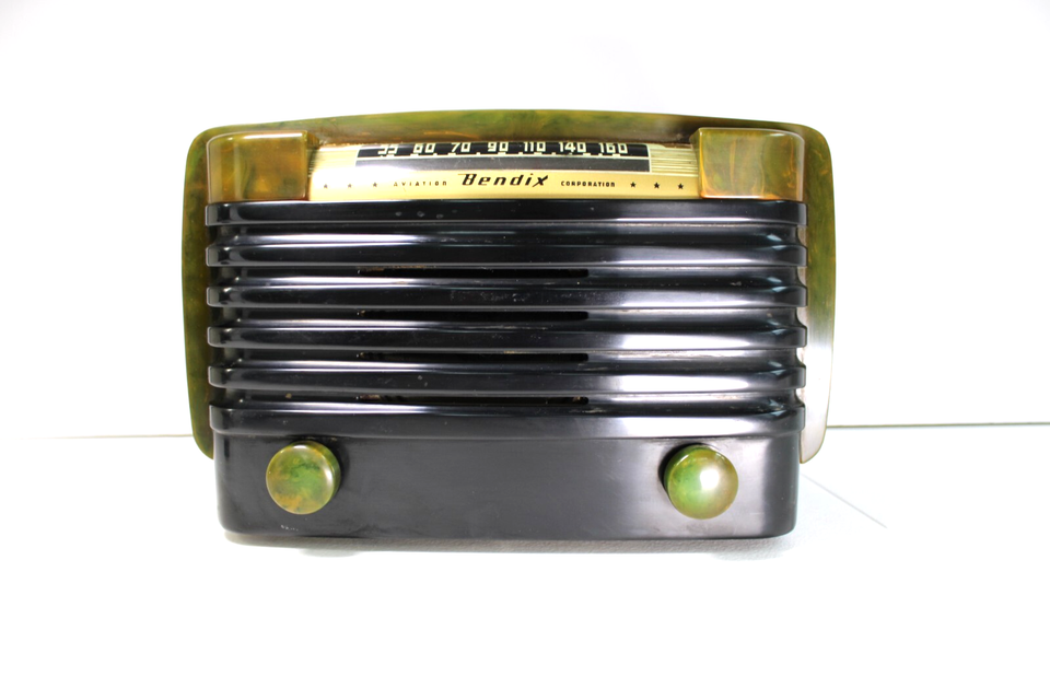 VINTAGE 1940s OLD BENDIX ART DECO MID CENTURY EAMES ERA ANTIQUE CRACK ...