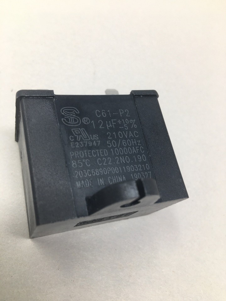 New C61-P2 Capacitor 12 uF, 210VAC, 50/60Hz, 10000AFC 85° C22.2NO.190 ...