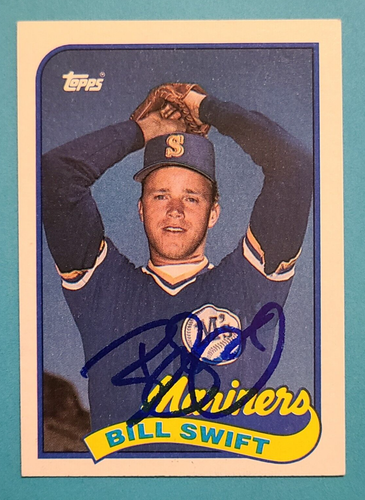 BILL SWIFT Hand Signed 1989 Topps #712 Seattle Mariners Autograph Auto ...