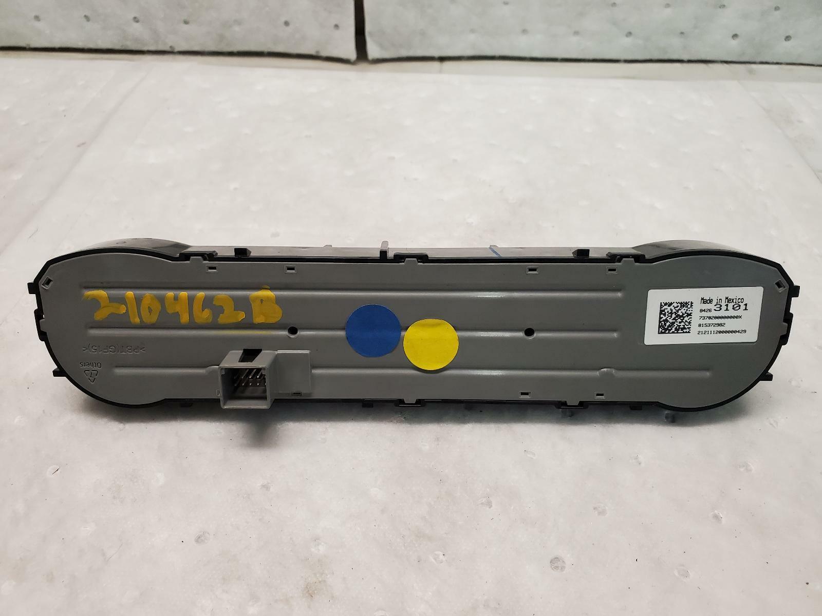 CHEVROLET COLORADO Heat/AC Controller w/rear defrost (opt C49), ID ...