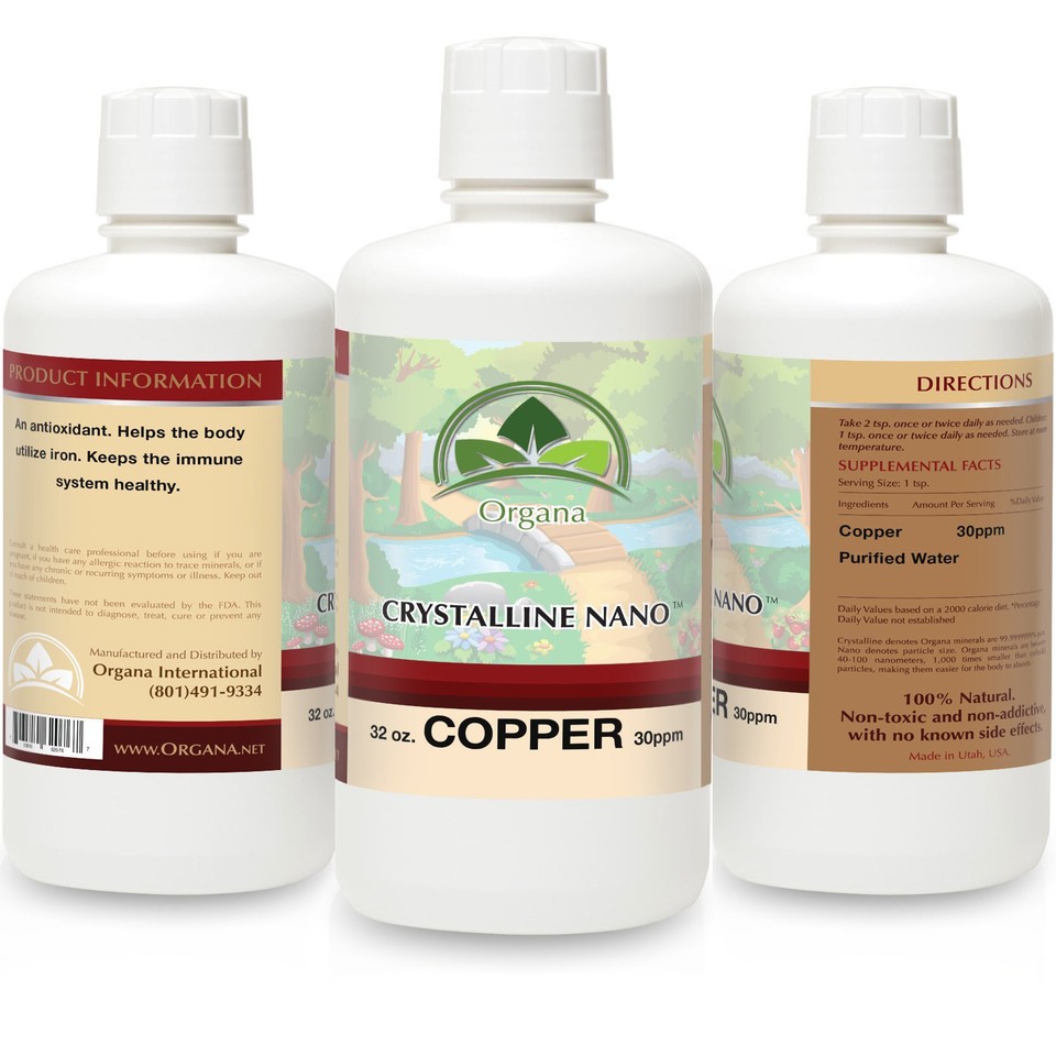 The BEST Nano Colloidal Copper Liquid Supplement - 32 Flow Oz One Quart ...