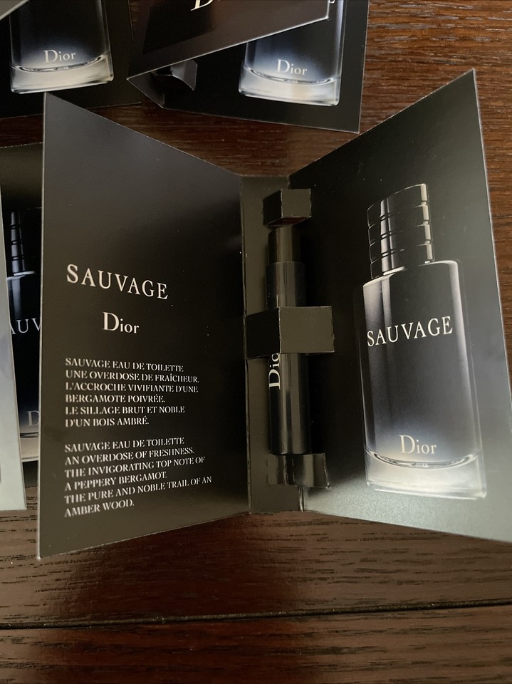 Set Of 4- Dior Sauvage EDT Sample Spray (03oz, 1ml) 🖤 | eBay