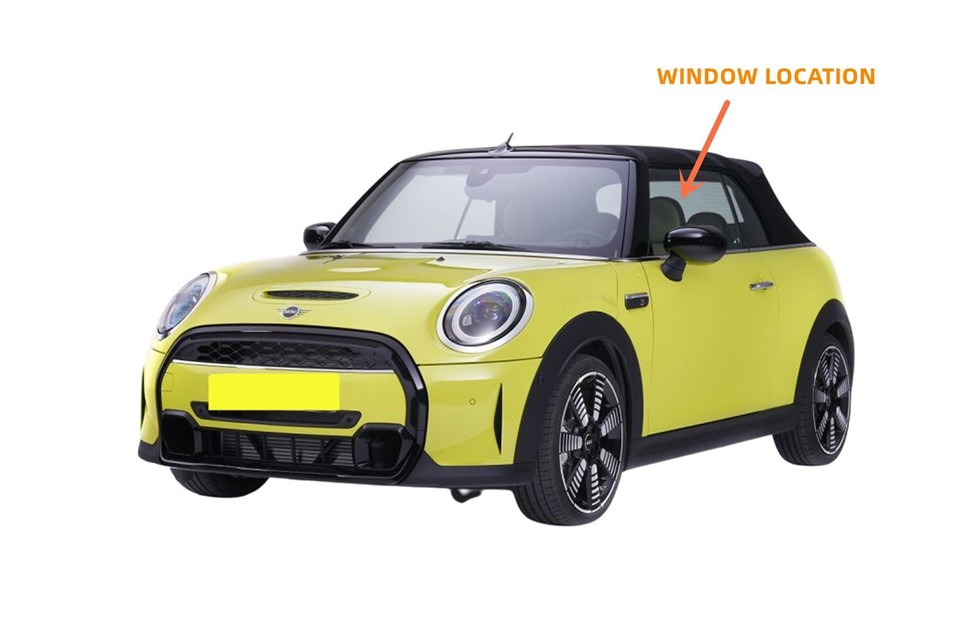 Left/Driver Door Glass OEM For 16-24 Mini Cooper 2 Door Hatchback ...