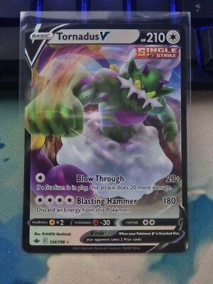 Pokémon TCG Tornadus V Chilling Reign 124/198 Holo Ultra Rare | eBay ...