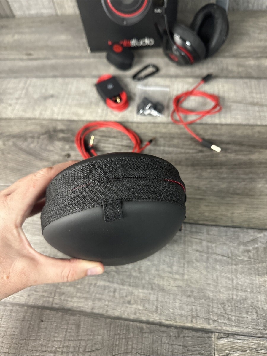 Beats by Dr. Dre Studio Headphones In Box- Black/Red Noise Beats by Dr. Dre Studio Headphones In Box- Black/Red Noise