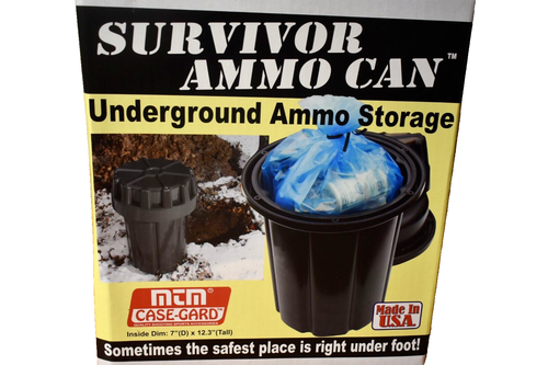 MTM Survivor Ammo Can Underground Storage Cache Matte Black - SAC ...