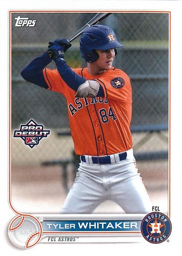 Tyler Whitaker 2022 Topps Pro Debut MiLB Baseball Rookie Card #PD-88 ...