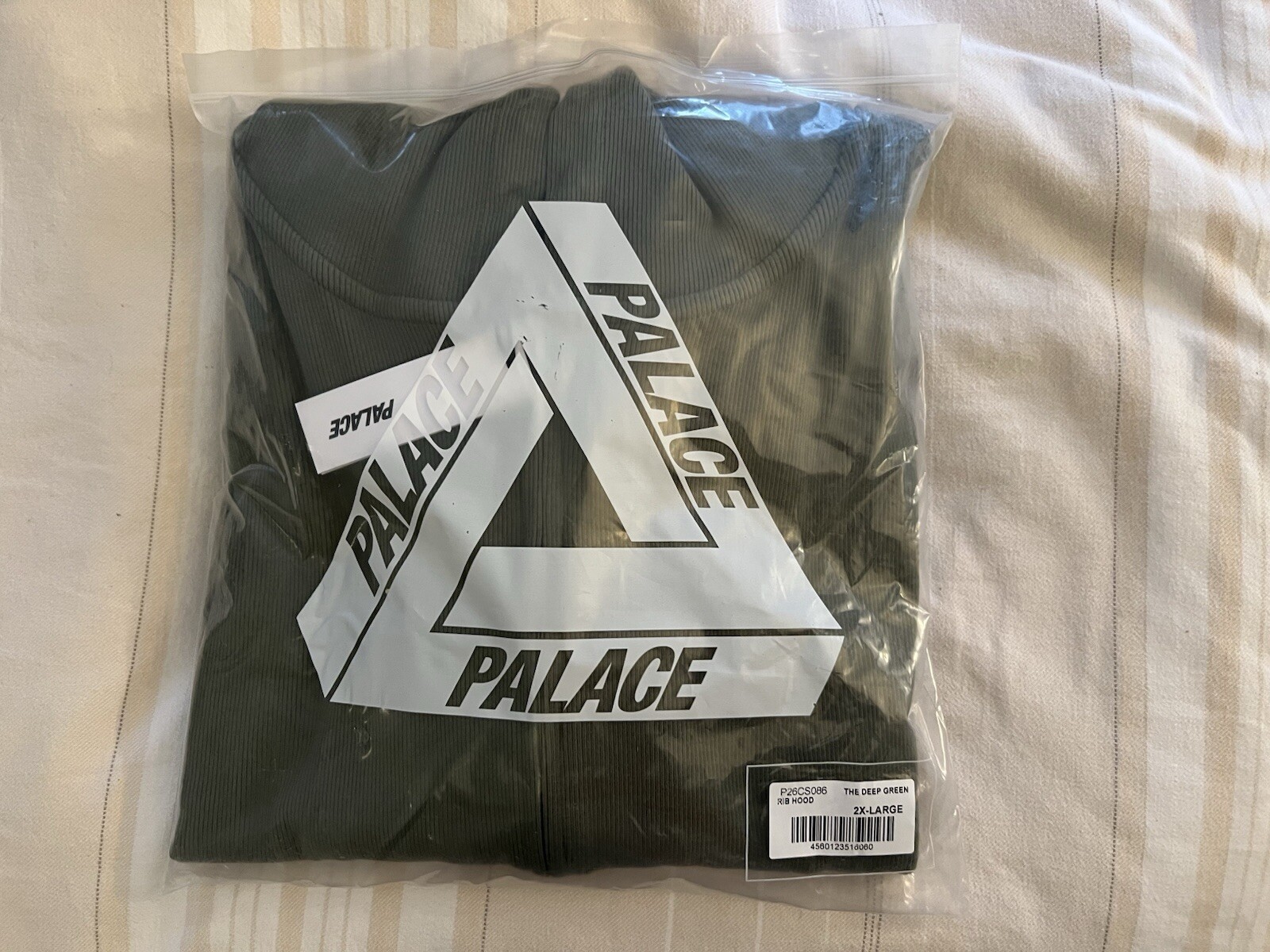Palace Rib Hood Hoodie Hooded Sweatshirt The Deep Green Size XXL Tri ...