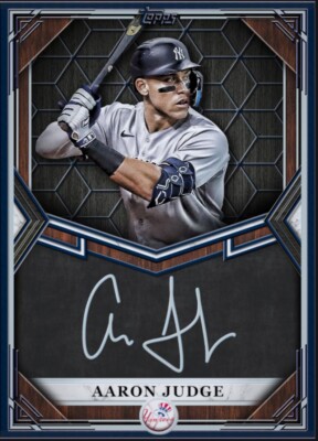 2023 Team Color Signature Series Aaron Judge Auto Topps Bunt Digital ...