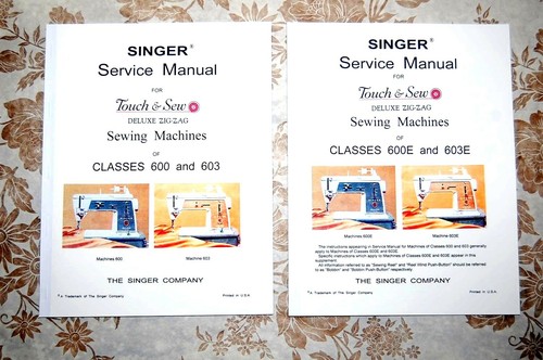 Library of Service Manuals for Singer Sewing Machines Classes 600 603 ...
