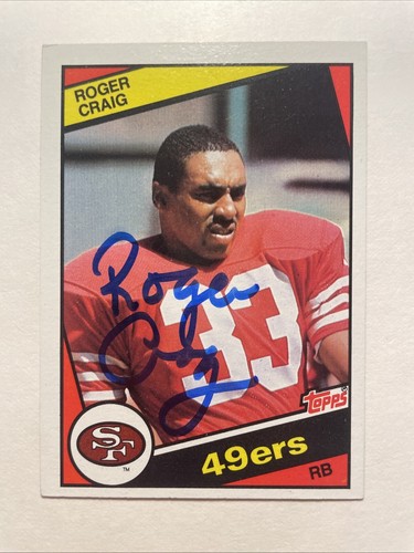 1984 Topps Roger Craig Signed Auto Autograph #353 Rookie RC 49ers | eBay