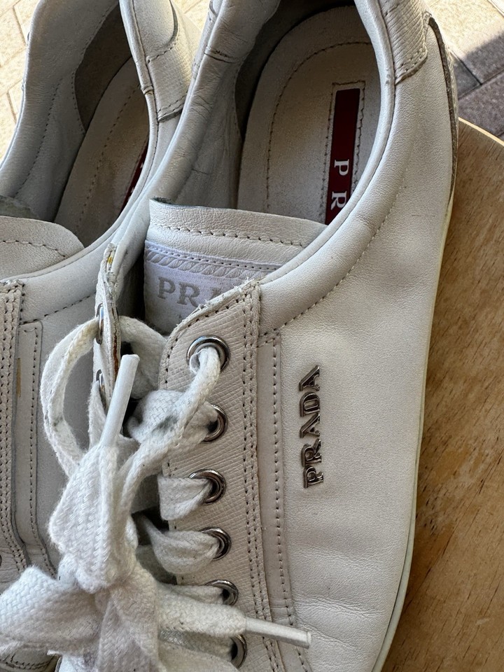 PRADA Sneakers Size 39 / PRADA Shoes /White Shoes Women's | eBay