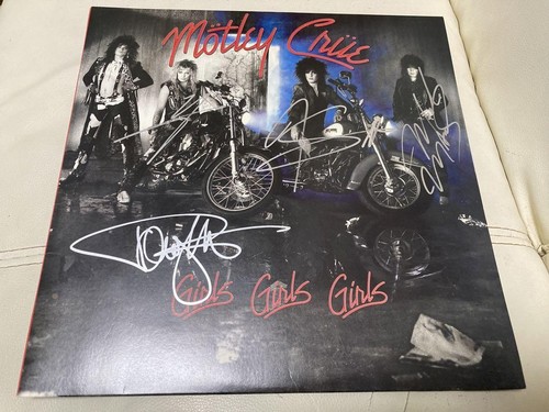 Motley Crew Sign Record Crue Lp Analog | eBay