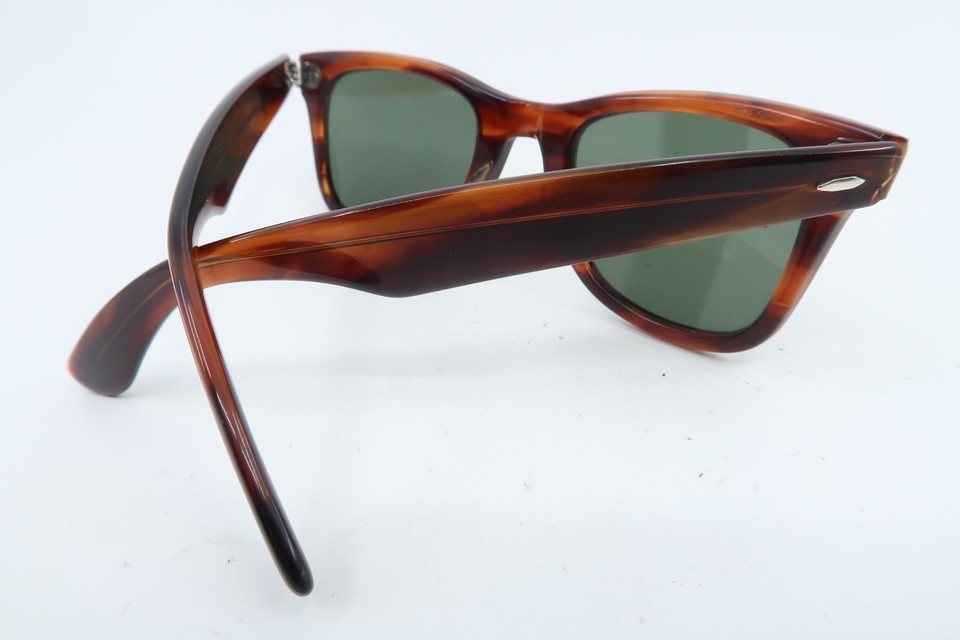 Vintage B&L Ray Ban WAYFARER sunglasses 50-24 made in the USA Etched BL ...