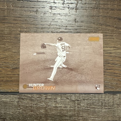 HUNTER BROWN 2023 Topps Stadium Club ROOKIE BLACK & WHITE Houston ...