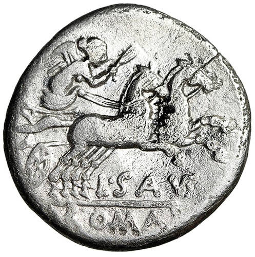 CERTIFIED AUTHENTIC Roman Republic Silver Denarius Coin w COA L ...
