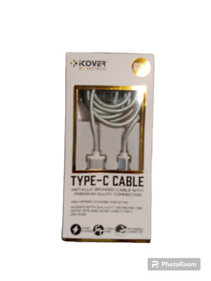 Icover Smart Tech Type C Cable 6 Ft Silver New | eBay