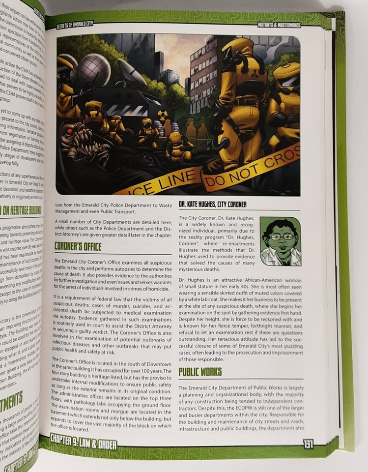 Emerald City. Setting with Map. Mutants & Masterminds 3rd Edition ...