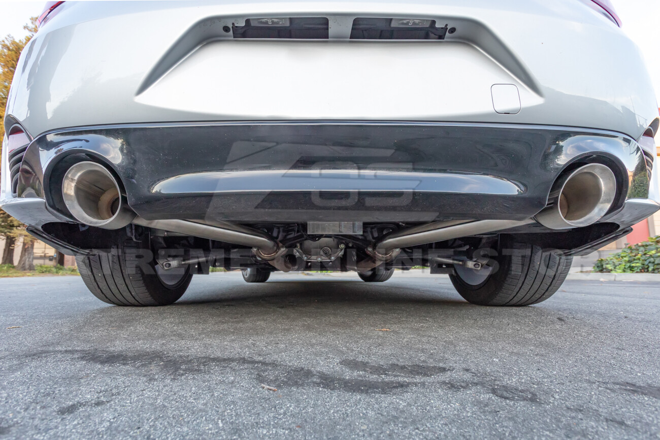 For 17-Up Infiniti Q60 Muffler Delete Axle Back Double Wall Dual Tips ...