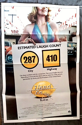 Used Cars Movie Poster KURT RUSSELL Cheryl Rixon JACK WARDEN Deborah ...