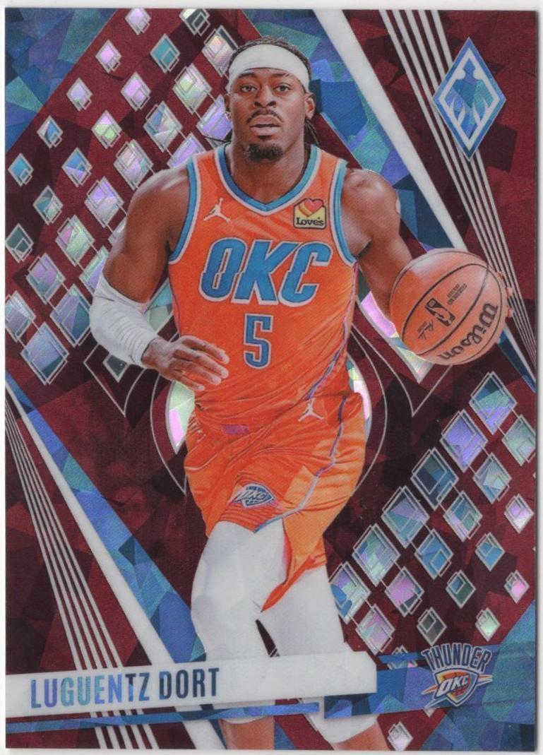 2023-24 Panini Phoenix - Luguentz Dort #139 Maroon Ice Phoenix /275 for ...