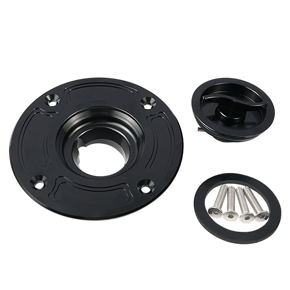 Petrol Gas Tank Fuel Cap Kit For Suzuki GSX-R 600 750 1000 1300 Keyless ...