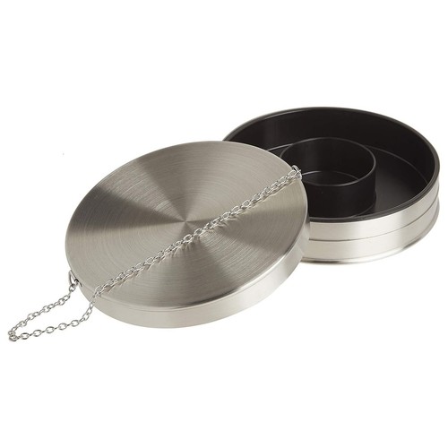 TableCraft 3pc Stainless Steel Margarita / Cocktail Salt & Sugar Glass ...