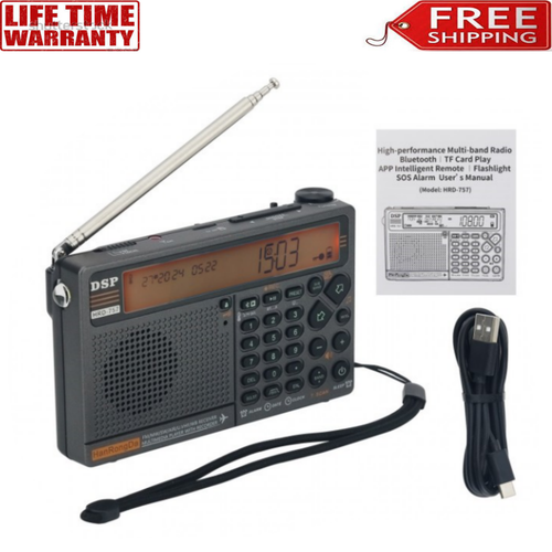 HRD-757 Multi-band Radio AM/FM/SW APP Smart Remote Control Bluetooth ...
