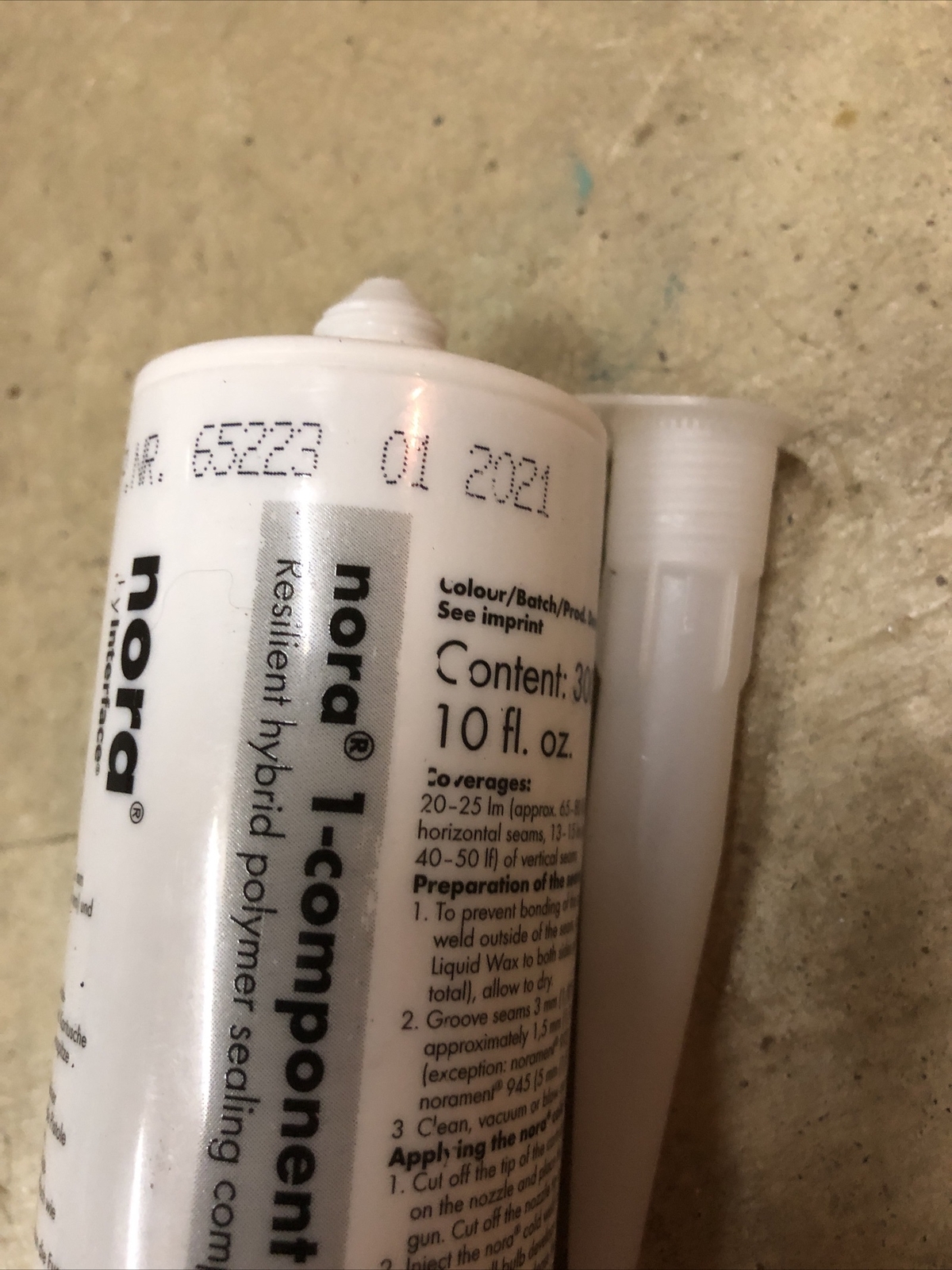 10oz/300ml Nora 1-Component Cold Weld Stone Acoustic Flooring Adhesive ...