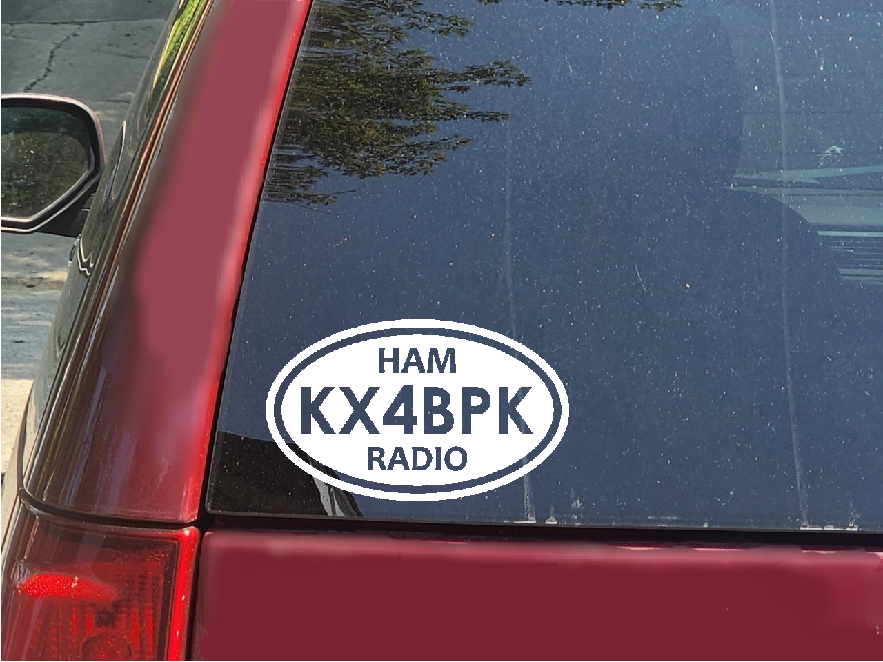 Customized Call Sign Ham Radio Decal - Ideal for your Auto, Laptop, etc ...