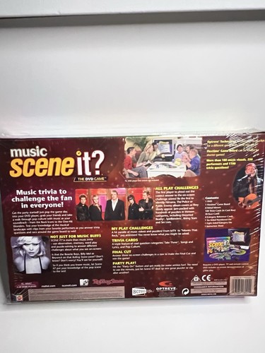 Scene It? Music DVD 2004 Board Game Pop Video Music Trivia New Sealed ...