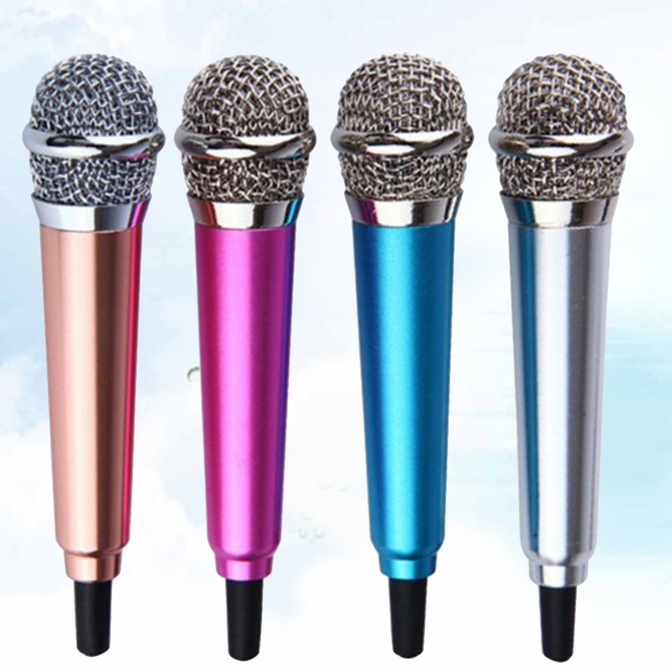 4 Pcs Mic for Recording Music Mini Stereo Microphone K Singing Bar ...
