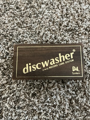 Vintage Discwasher D4 Record Care System- Walnut Brush and Fluid- Vynil ...