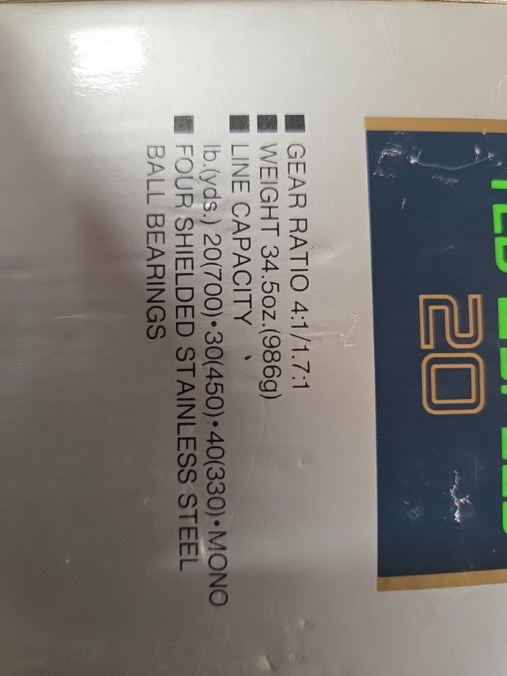 Shimano TLD 20 Two Speed With Tiburon Power Handle Fishing Reel Made In ...