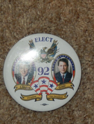Collectible Bill Clinton & Gore Presidential Pin 1992 | eBay