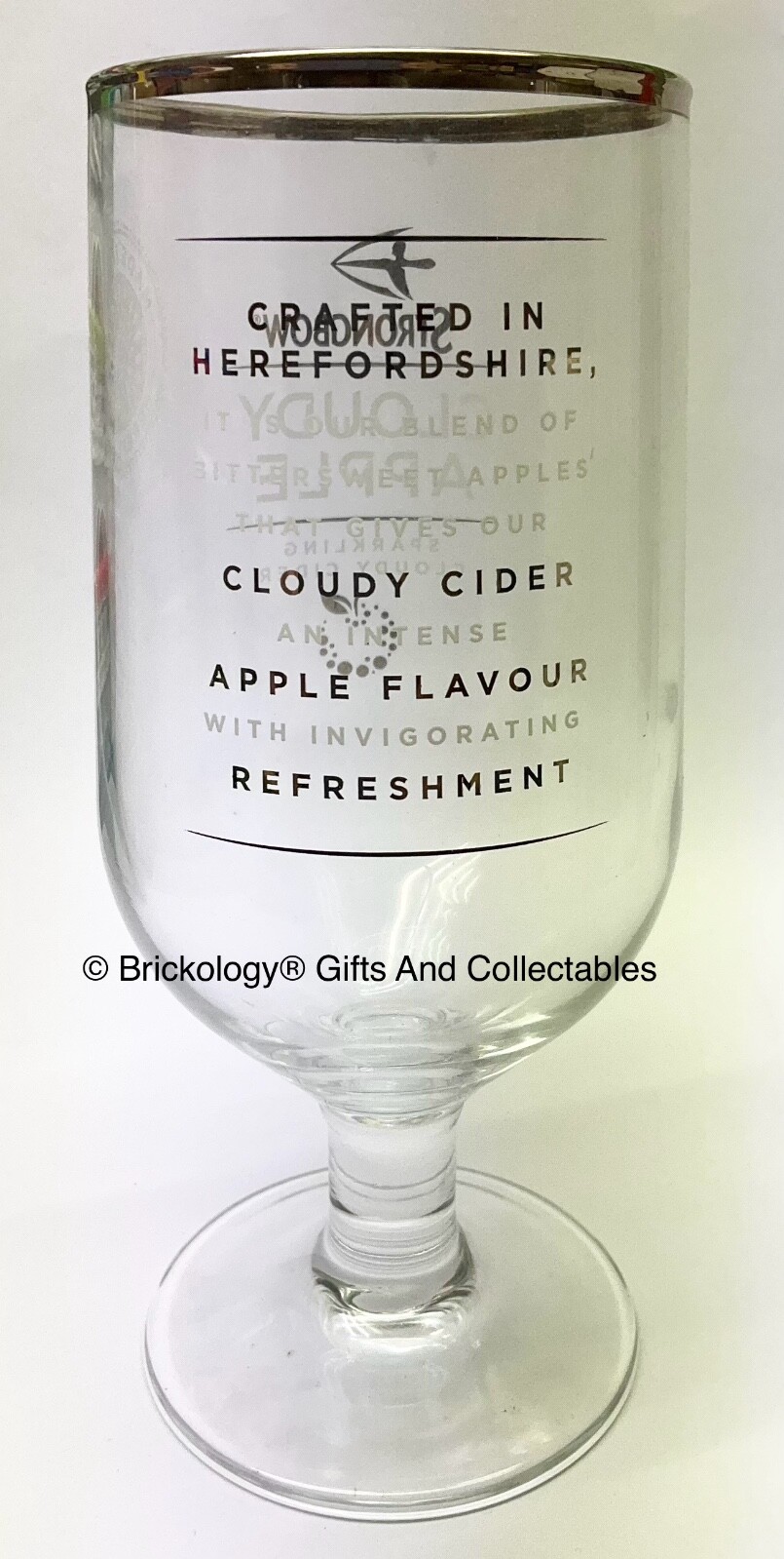 Strongbow Cloudy Apple Cider Pint Glass Boxed Ltd Ed Man Cave Home Bar ...