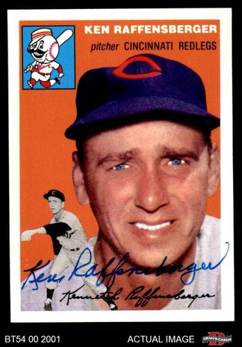 1954 Topps Archives / Reprint #46 Ken Raffensberger Reds AUTOED | eBay