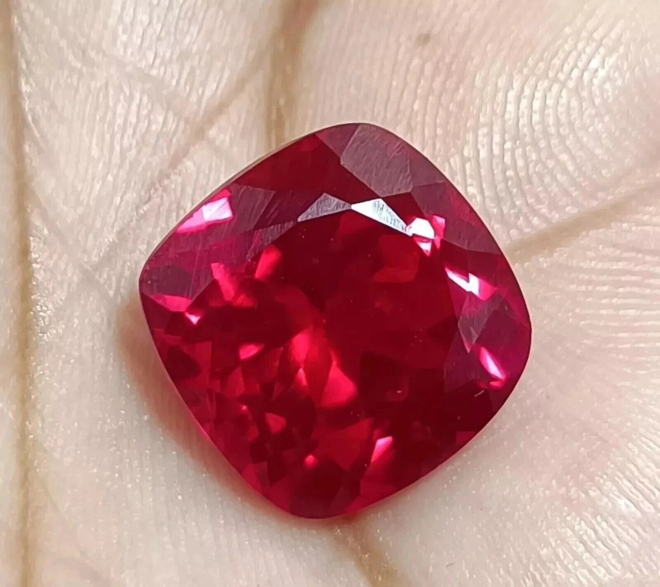 Blood Red Ruby Cushion Cut 10-12Ct Natural Burmese Certified Loose Gemstone | eBay