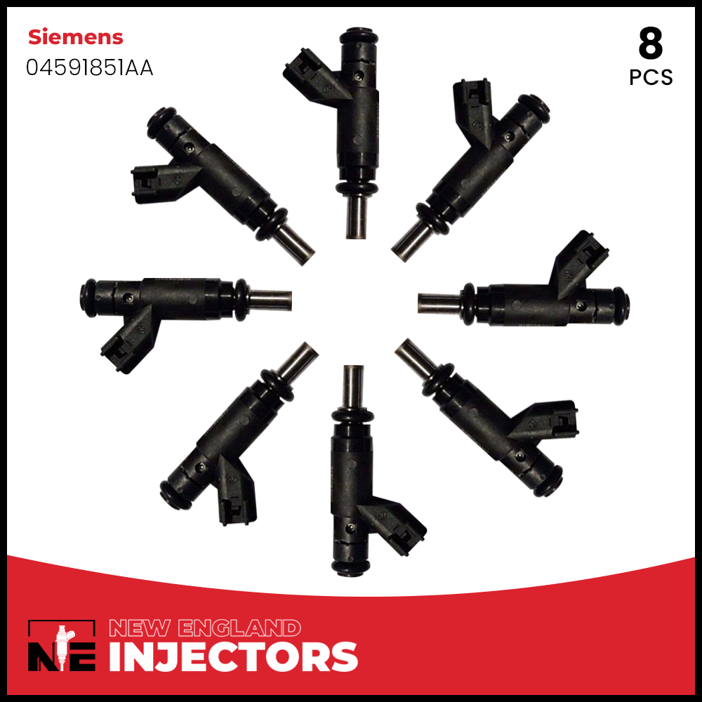 Siemens 04591851AA Flow Matched Fuel Injector Set for Dodge 4.7 & 5.7 ...
