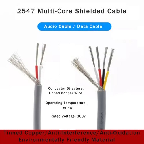 UL 2547 Multi-Core Shielded Cable Tinned Copper Signal Control Cable ...