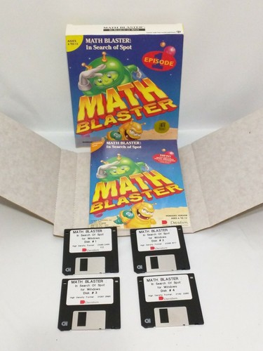 Math Blaster Episode 1 The Seach For Spot MS-Dos Windows PC Game 1994 ...
