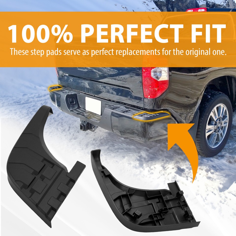 Rear Left & Right Bumper Step Pad Set For Toyota Tundra 2007-2014 ...