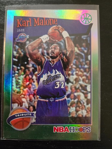 2019-20 Panini NBA Hoops Hoops Tribute Green #D /99 Karl Malone HOF ...
