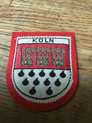 Vintage Travel Patch Koln FELT Souvenir Patches BELGIUM GERMANY | eBay