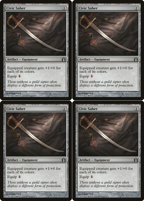 Civic Saber X4 Return to Ravnica MTG Magic the Gathering Excellent ...