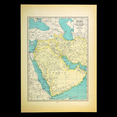 1900-Now - Map Of Saudi Arabia Mecca